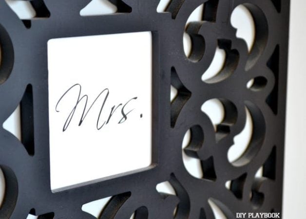 Easy to Make Mr. & Mrs. Wall Signs | DIY Playbook