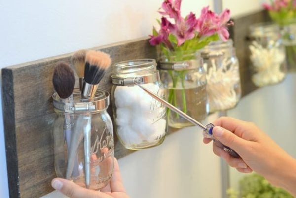 How to Create a DIY Mason Jar Organizer | The DIY Playbook