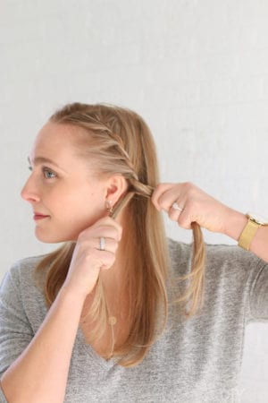 Simple Faux French Braid Hair Style | The DIY Playbook