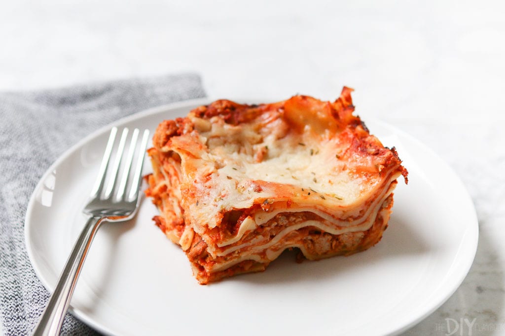 A Homemade Family Lasagna Recipe | The DIY Playbook