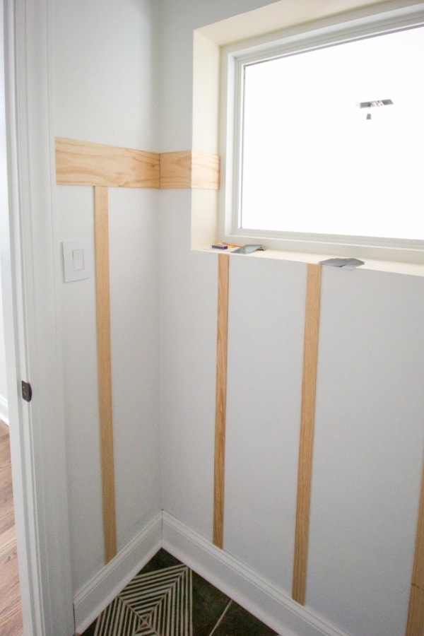 How To Add Board And Batten To A Small Bathroom