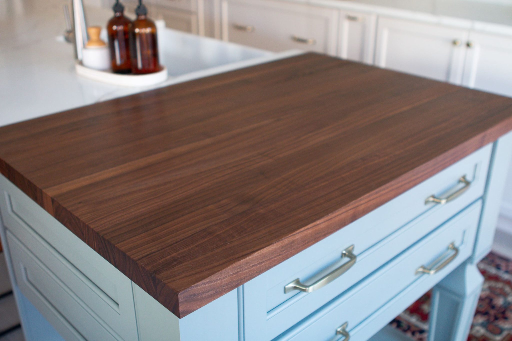 The Butcher Block on Our Kitchen Island | The DIY Playbook