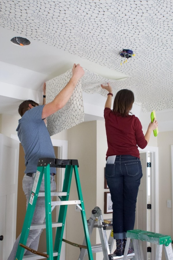 My Best Tips To Wallpaper The Ceiling (Step-by-Step Guide)
