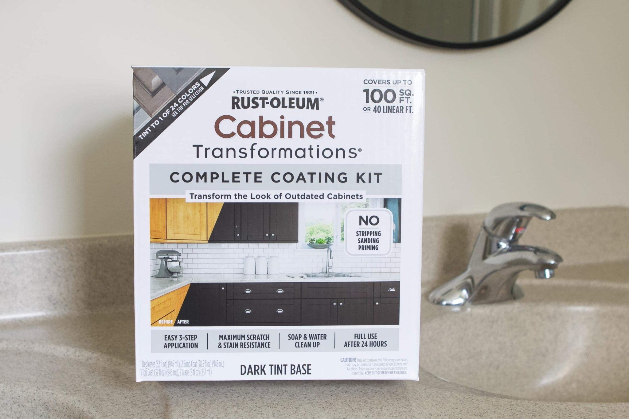 Cabinet Transformations Kit -Painting Our Vanity | The DIY Playbook