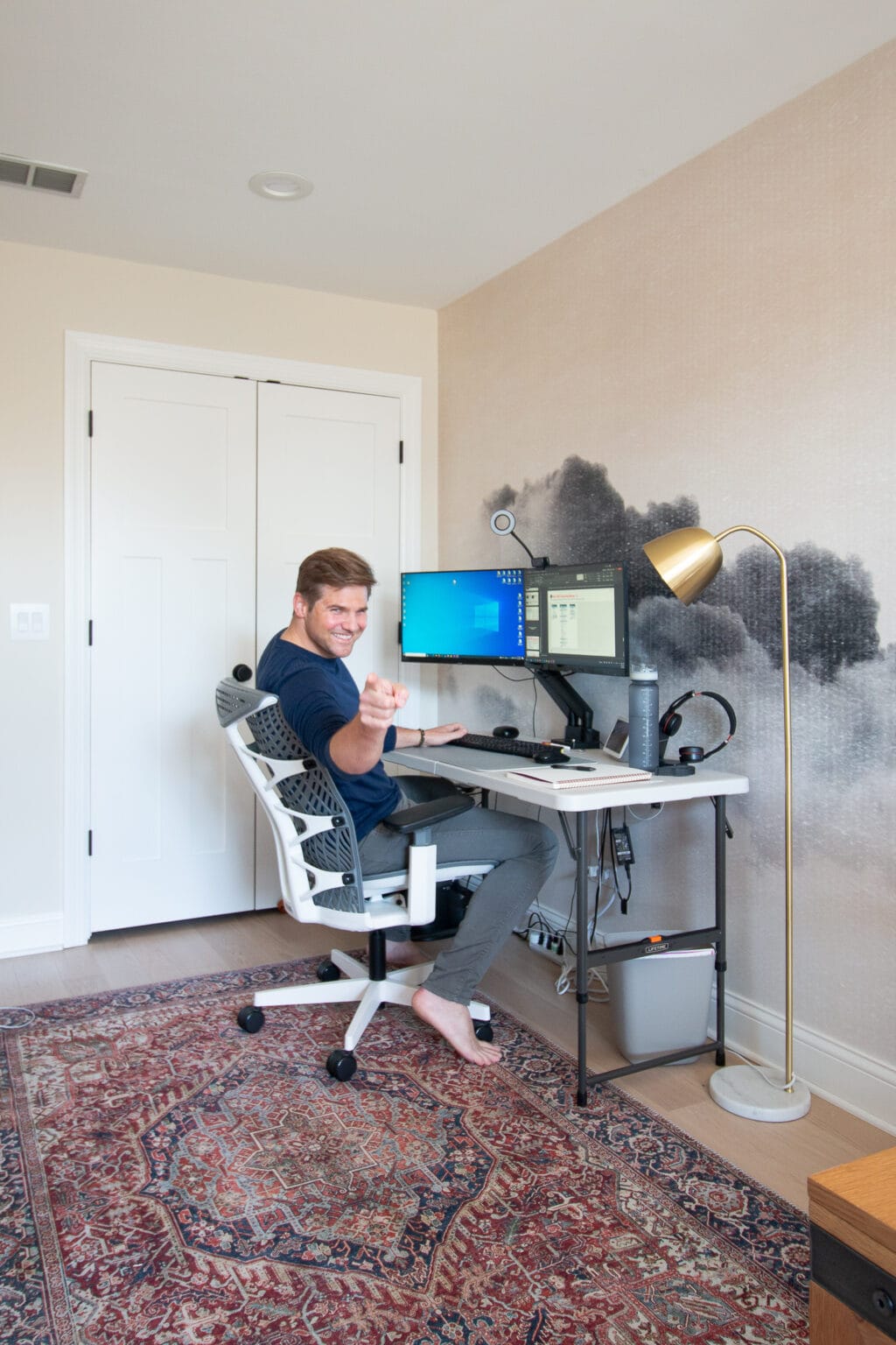 Our Temporary Home Office Setup | The DIY Playbook