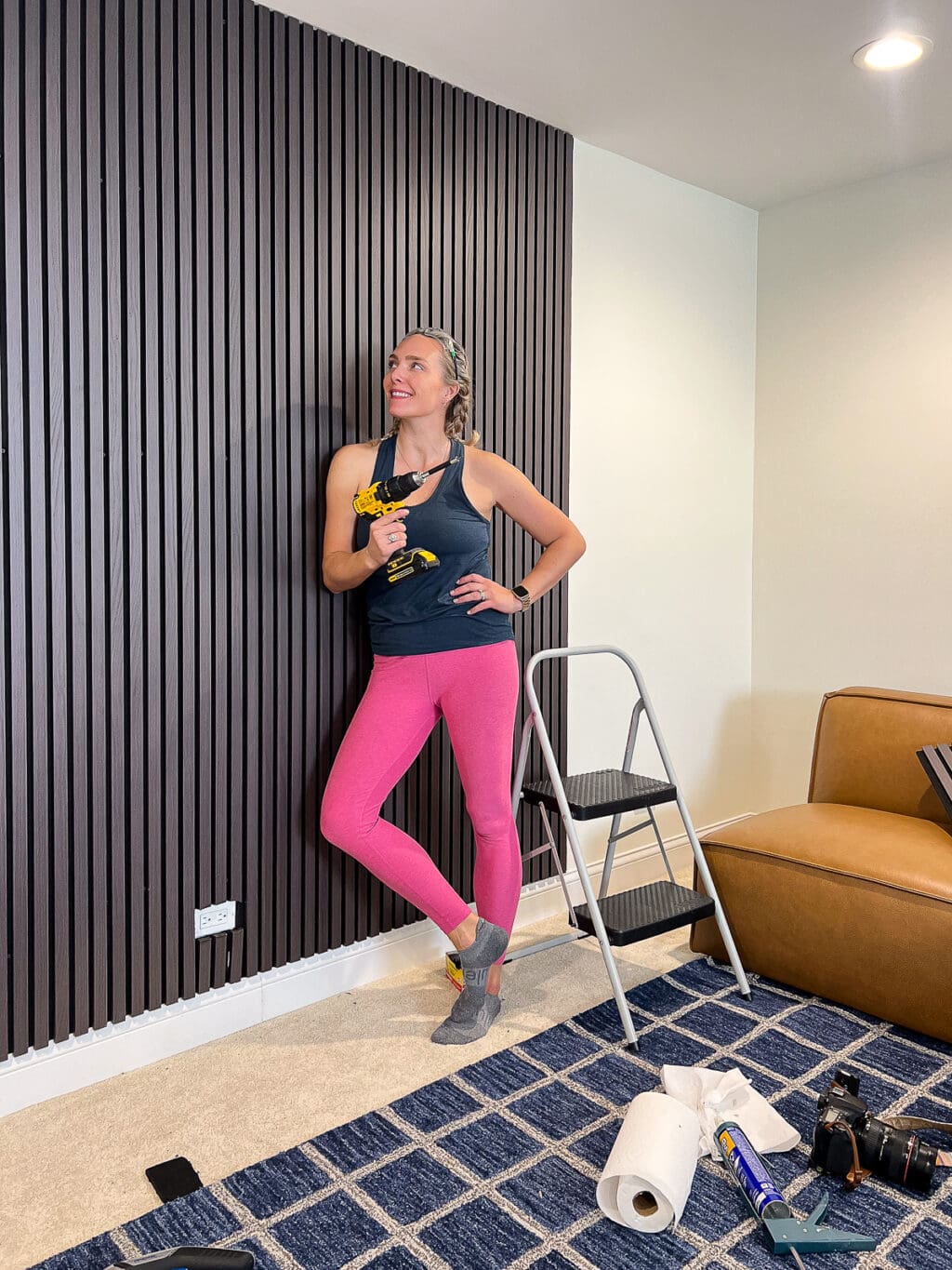 How To Add Wood Slat Panels To A Blank Wall (Step-by-Step)