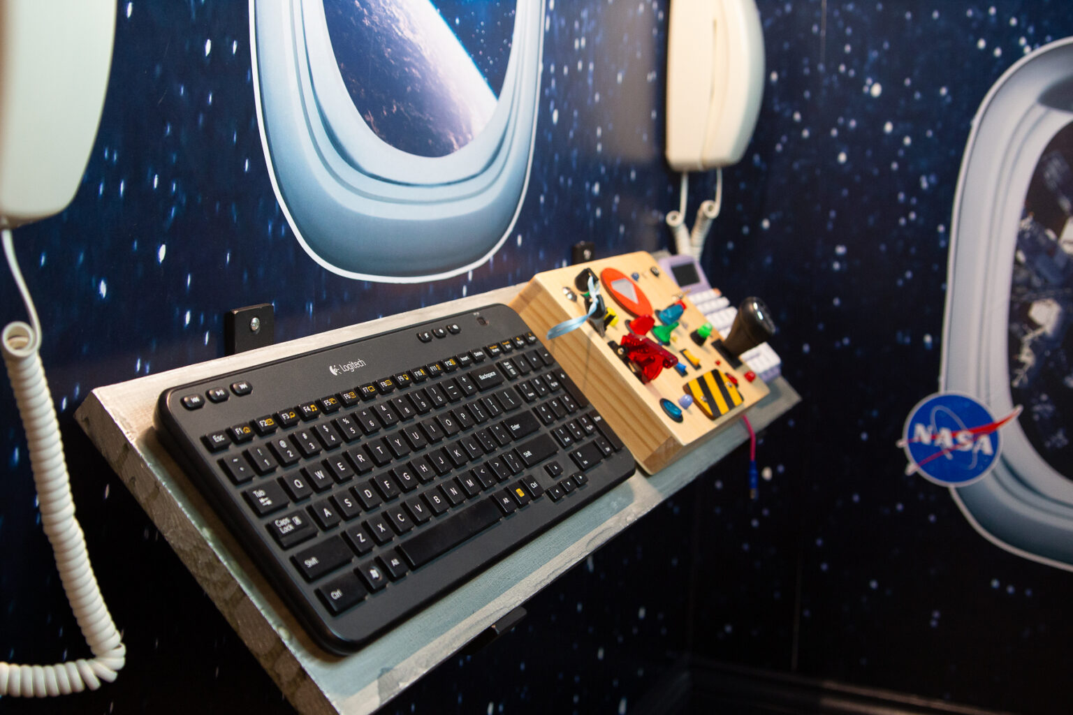 Outer Space Playroom With DIY Mission Control Board