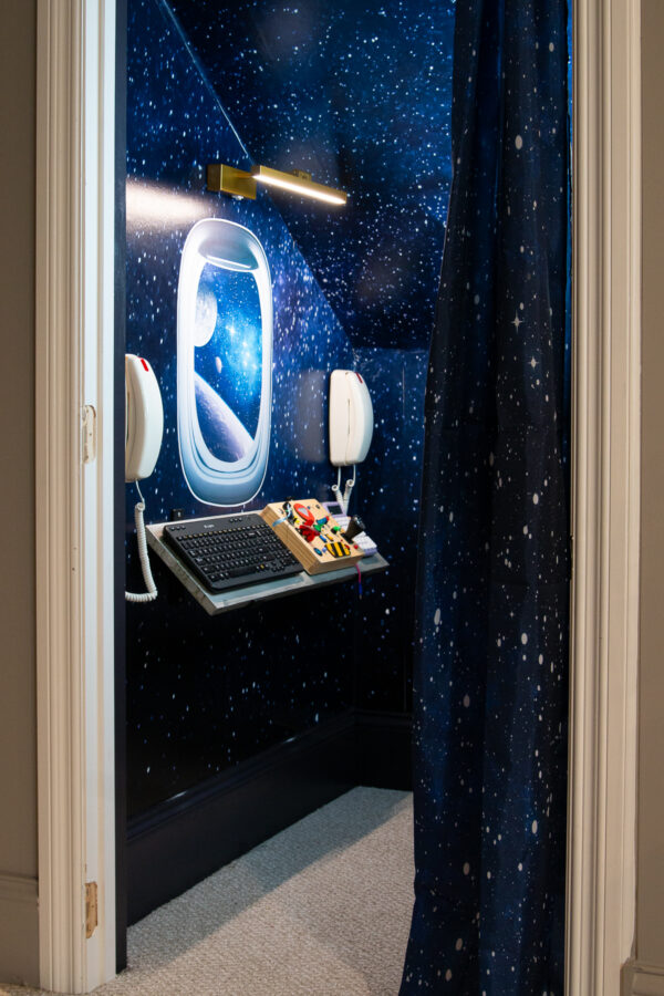 Outer Space Playroom With DIY Mission Control Board