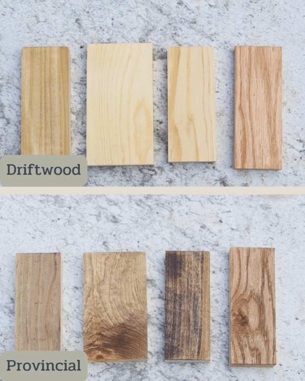 Wood Stain Comparison Chart: Best Options on 4 Woods